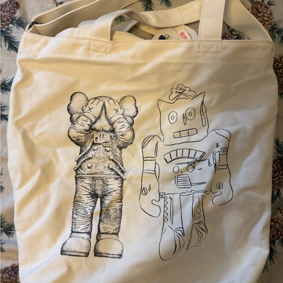 Uniqlo x KAWS | Bags | Kaws X Uniqlo Warhol 2way Tote Bag | Poshmark